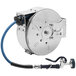 T&S B-7122-C01 30' Enclosed Stainless Steel Hose Reel with Blue Spray Valve