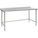 Eagle Group UT3672TE 36" x 72" Open Base Stainless Steel Commercial ...