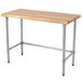 Eagle Group MT2448GT Wood Top Work Table with Galvanized Base - 24" x 48"