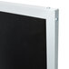 Aarco ROC-2 The Rocker Two Sided Markerboard with Stand - 24" x 36"