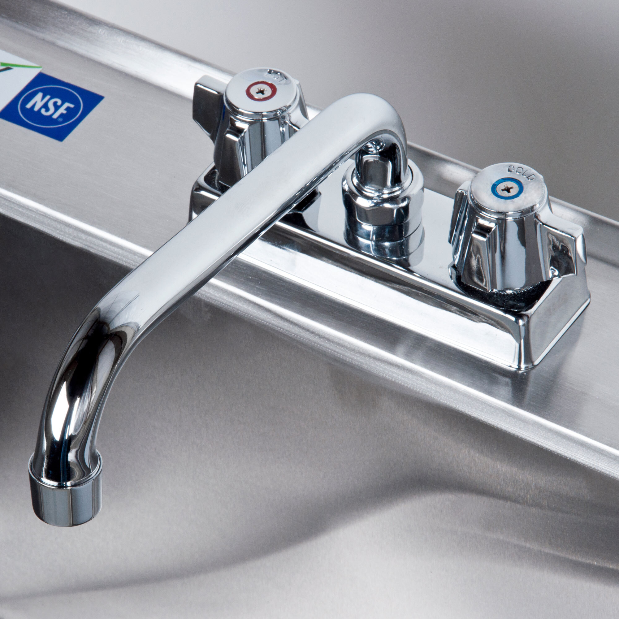 Regency 16" x 20" x 12" 16-Gauge Stainless Steel Three Compartment Drop ...