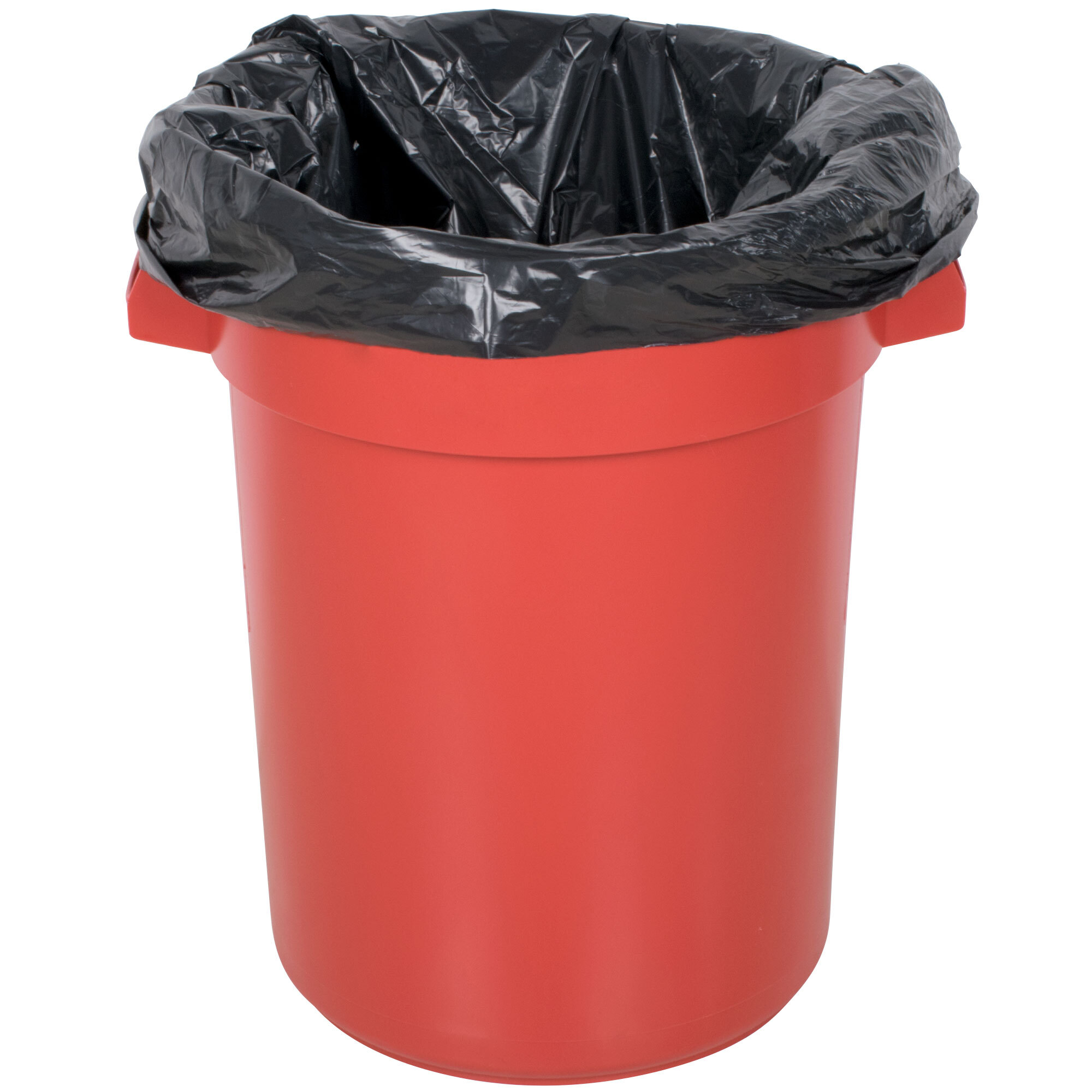 Continental 3200RD Huskee 32 Gallon Red Trash Can