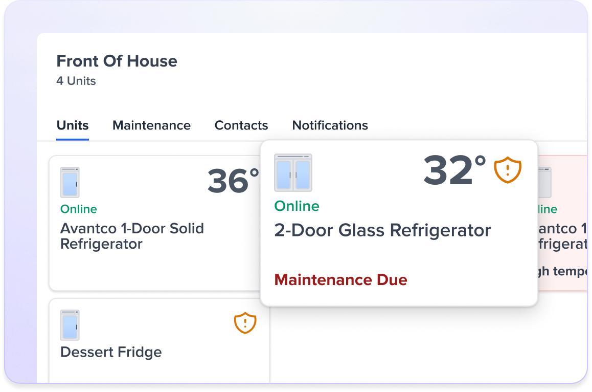 VersaHub Smart Equipment Dashboard - WebstaurantStore