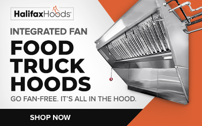 Halifax FTHI740 7' x 40" Type 1 Concession Trailer / Food Truck Hood ...