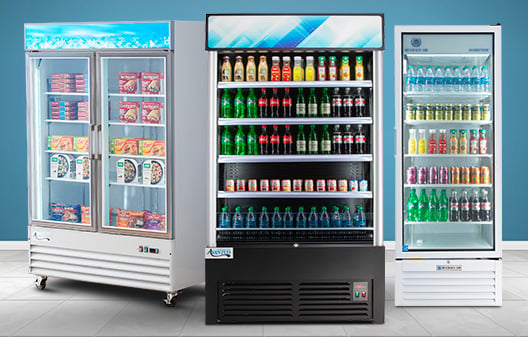 Commercial Display Refrigerators, Freezers, & Retail Coolers