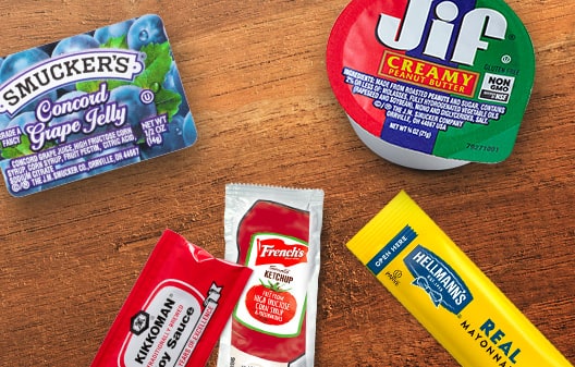 Condiment Packets - Ketchup, Mayo & More - WebstaurantStore