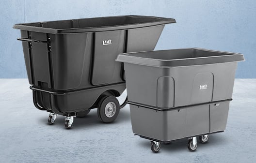 Trash Carts with Wheels - WebstaurantStore