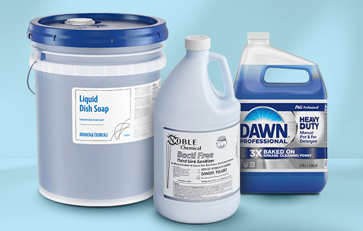Bulk Dish Soap & Commercial Sanitizer - WebstaurantStore