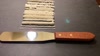 Ateco 1384 4 1/4" Blade Straight Baking / Icing Spatula with Wood Handle