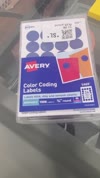 Avery® 5472 3/4" Assorted Colors Round Removable Write-On / Printable ...