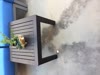 BFM Seating Belmar Black Aluminum End Table