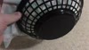 Choice 8" x 2" Round Black Plastic Fast Food Basket - 12/Pack